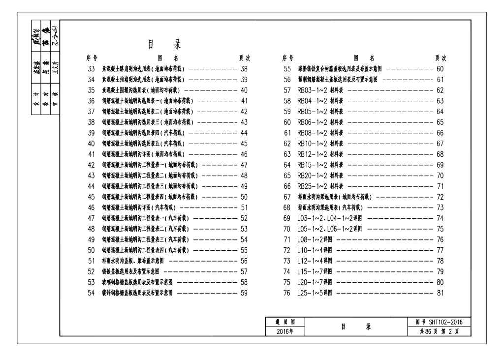 SHT102-2016 排雨水明沟及盖板图集_设计图集 - 电子标准网